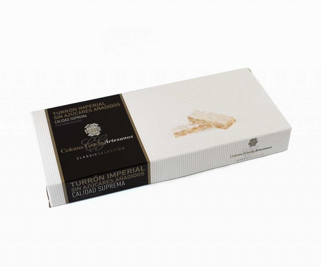 Turrón Imperial Artesanal sin azúcares añadidos